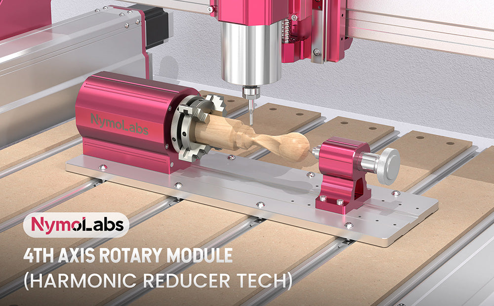 NymoLabs 4th Axis Rotary Module Kit with Industrial Harmonic Reducer ...