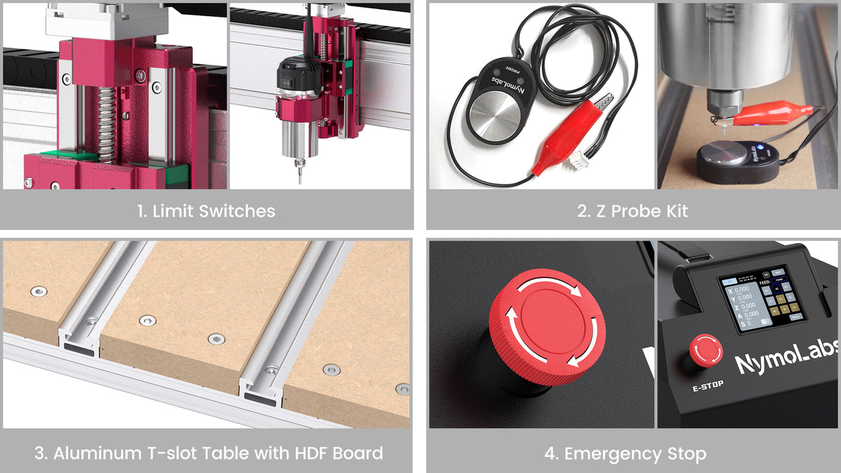 NymoLabs NBX-5040 CNC Router Machine with Custom-Made 710W 7000-30000 ...