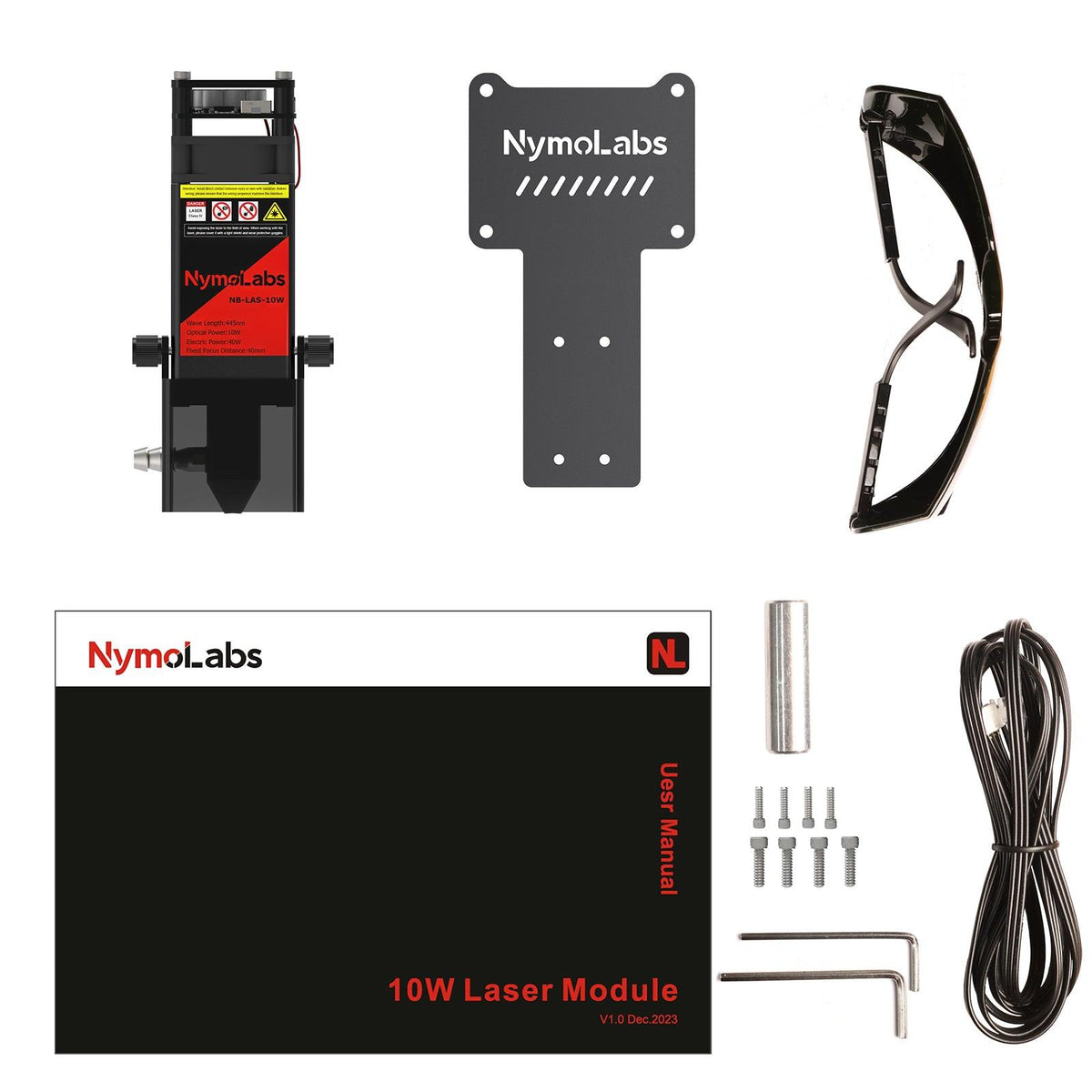 NymoLabs Optical Output 10W Compressed Spot Laser Module with Air ...